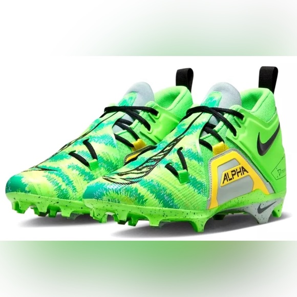 Nike | Shoes | Nike Alpha Menace Pro 3 Razor Sharp Cuts Green Strike ...